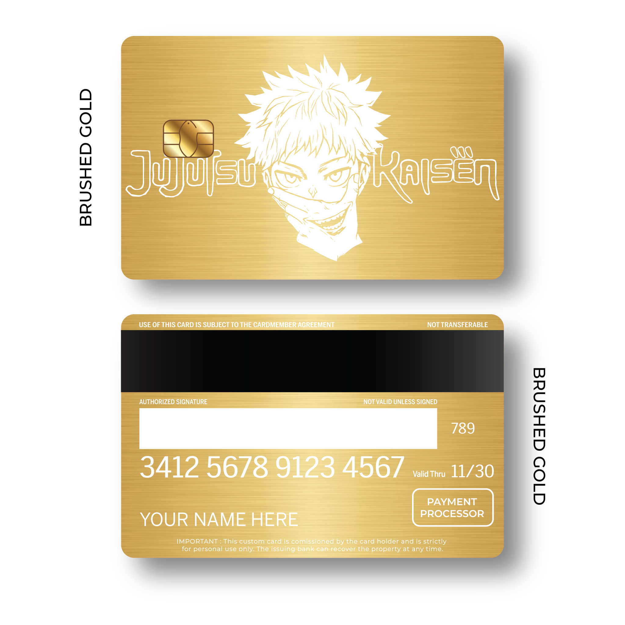 Metal Card Jujutsu Kaisen – Gold Link co