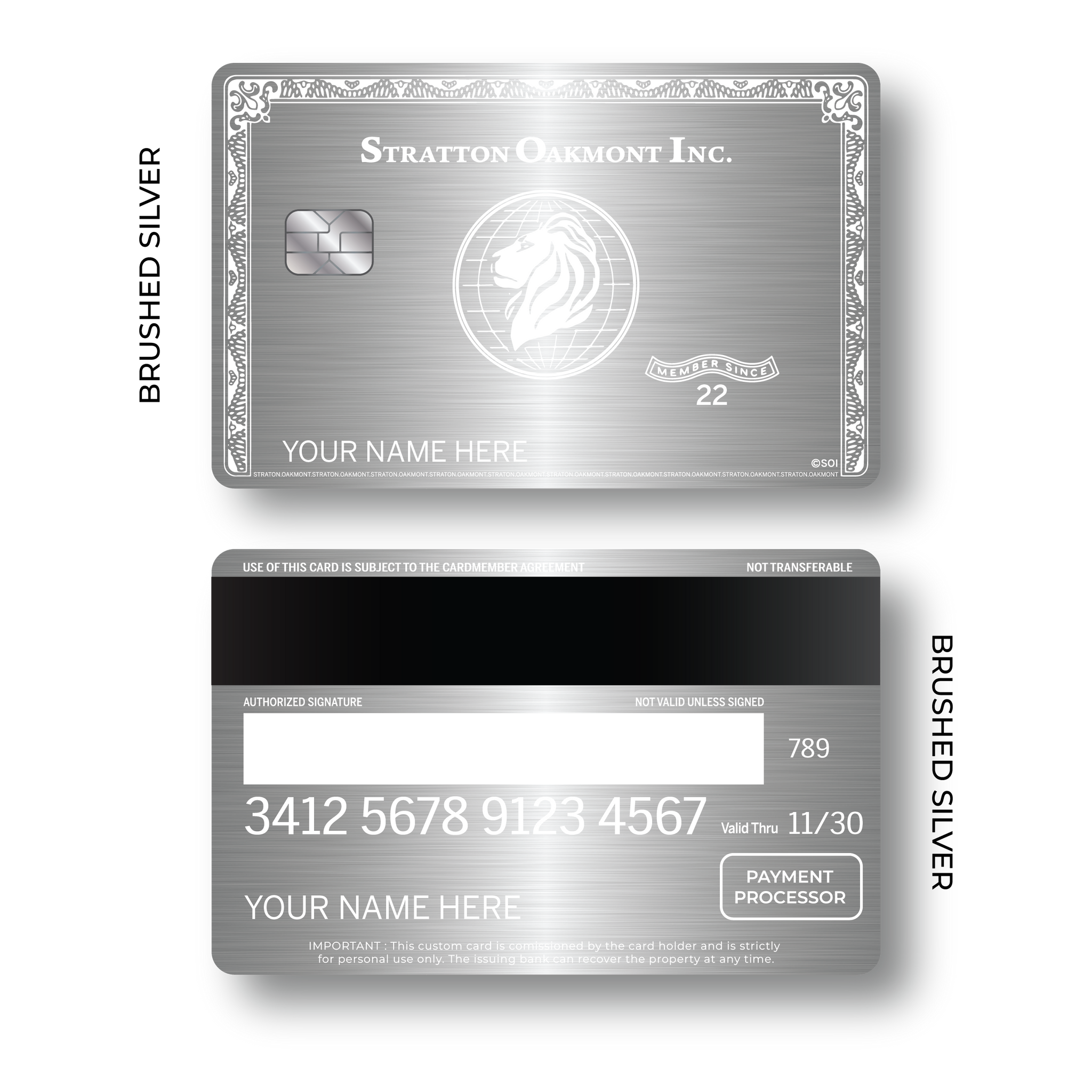 Metal Card Straton Oakmont – Gold Link co