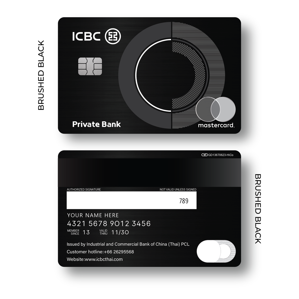 Metal Card ICBC Private Bank – Gold Link co